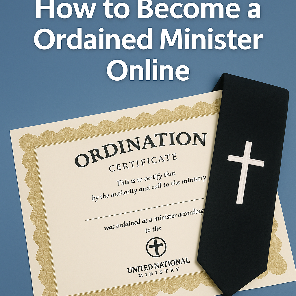 How to Become an Ordained Minister Online – United National Ministry ...